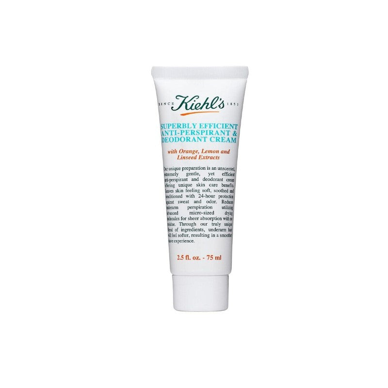 KIEHL'S SUPERBLY EFFICIENT ANTIPERSPITANT & DEODORANT CREAM 75ML ...
