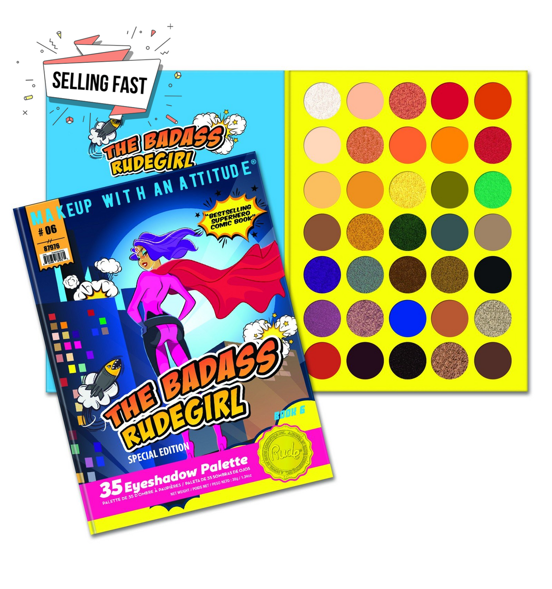 RUDE BADASS RUDE GIRL EYE SHADOW PALETTE | Beauty Bar